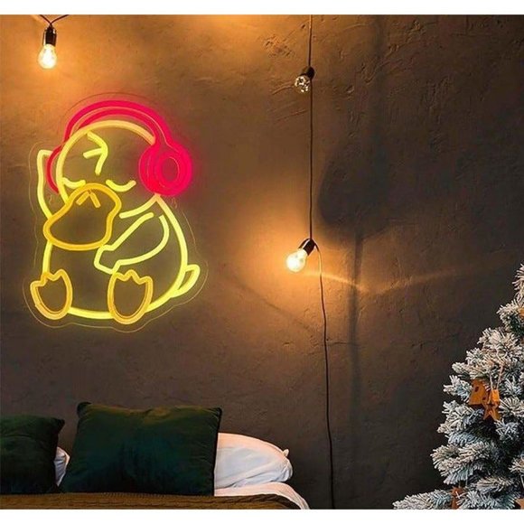 Independent | Wall Decor | New Pokemon Psyduck Dimmable Led Light Neon ...